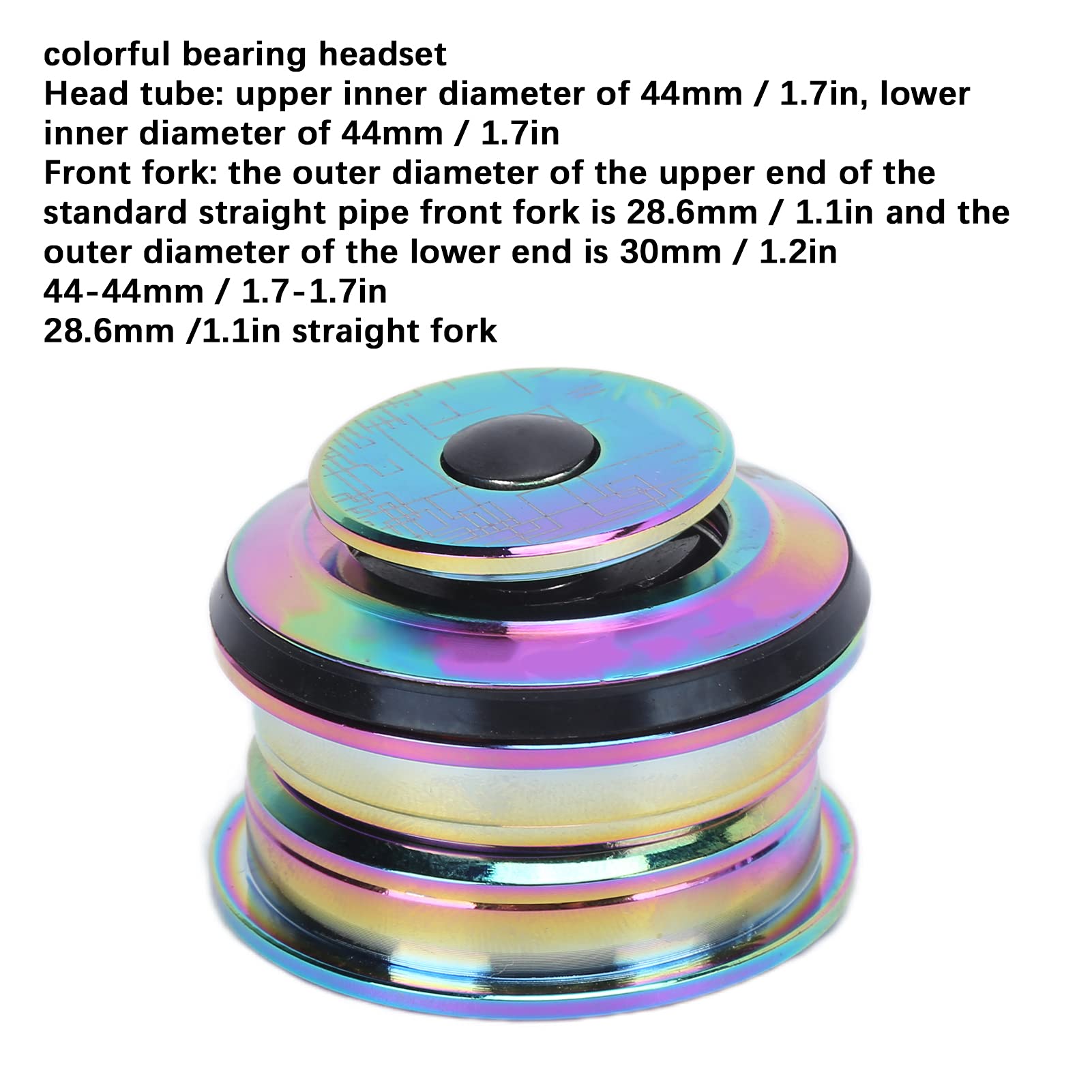 01 02 015 Headset Bearings, Light Weight Fluent Road Bike Headsets Durable for Bike