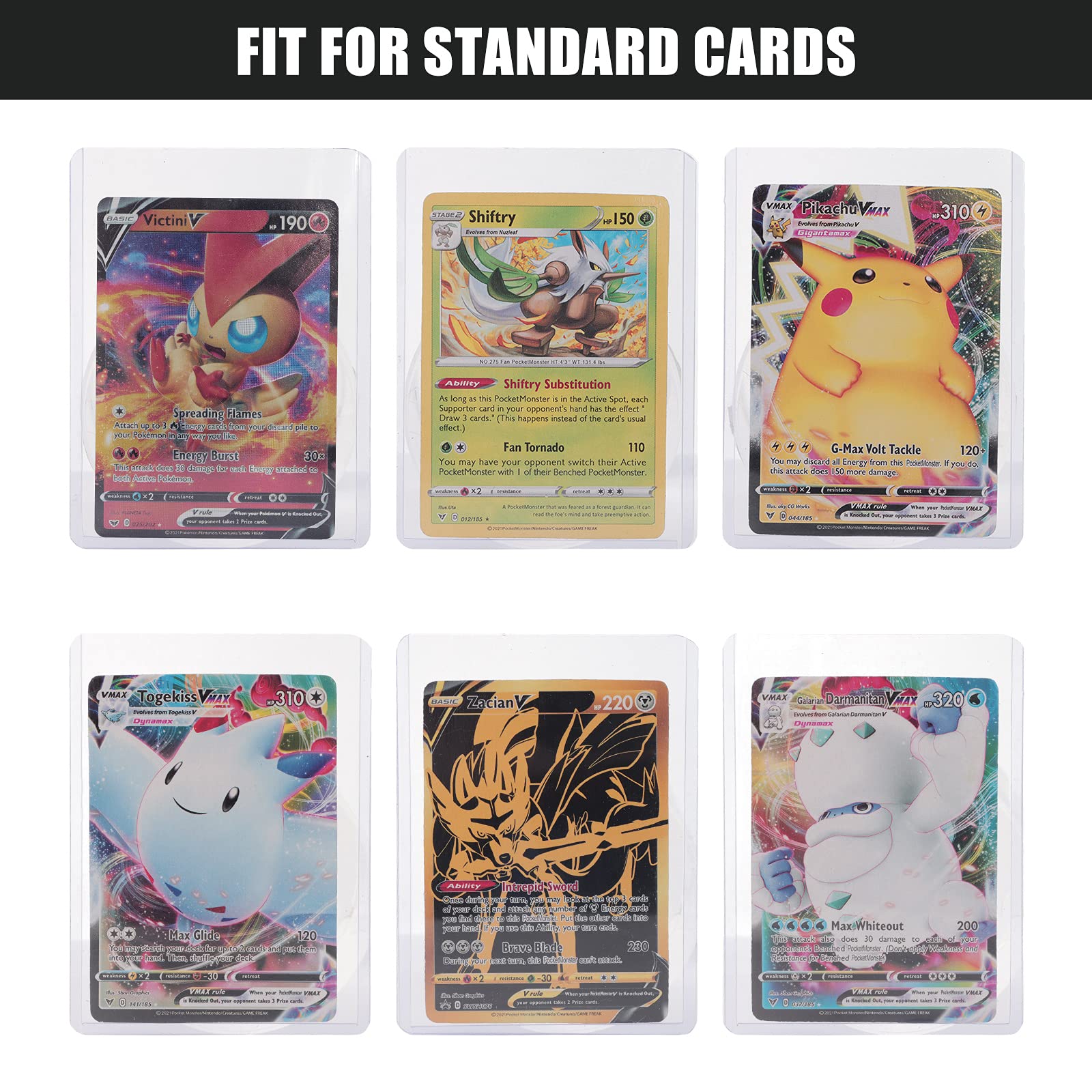 100 Pack 3" x 4" Toploaders Regular Card Loader Trading Card, Hard Card Sleeves Bundle for Trading and Sports Cards, High Hard PVC Material Large Capacity ,Standard Size Perfect for Grading
