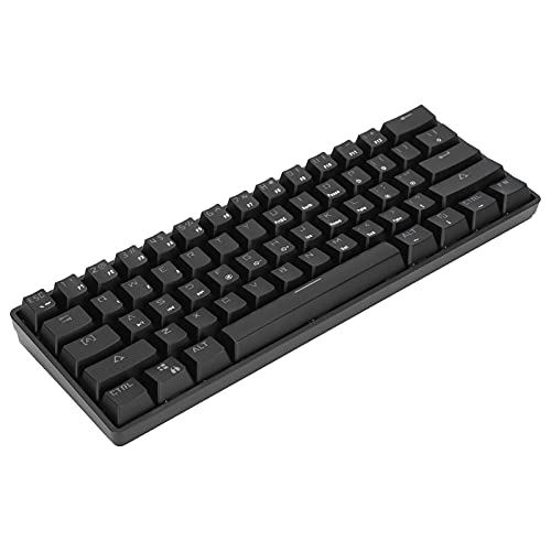 01 Gaming Keyboard, Variety of Backlight Effects and Dynamic RGB Modes with 61‑Key Mechanical Axis Backlit Keyboard for Home for Office