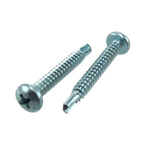 # 10 X 1-1/4" Zinc Plated Pan Head Phillips Drill & Tap Screws (Box of 100)
