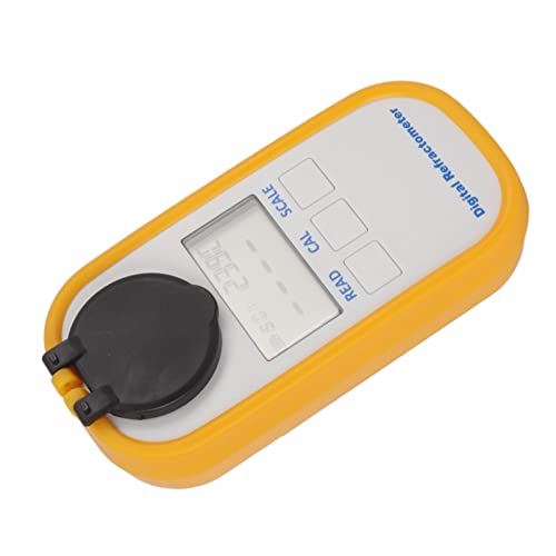 0‑80% Brix Meter Refractometer, Sugar Refractometer Quick Testing Widely Used Portable Large LCD Screen for Fruit Wine