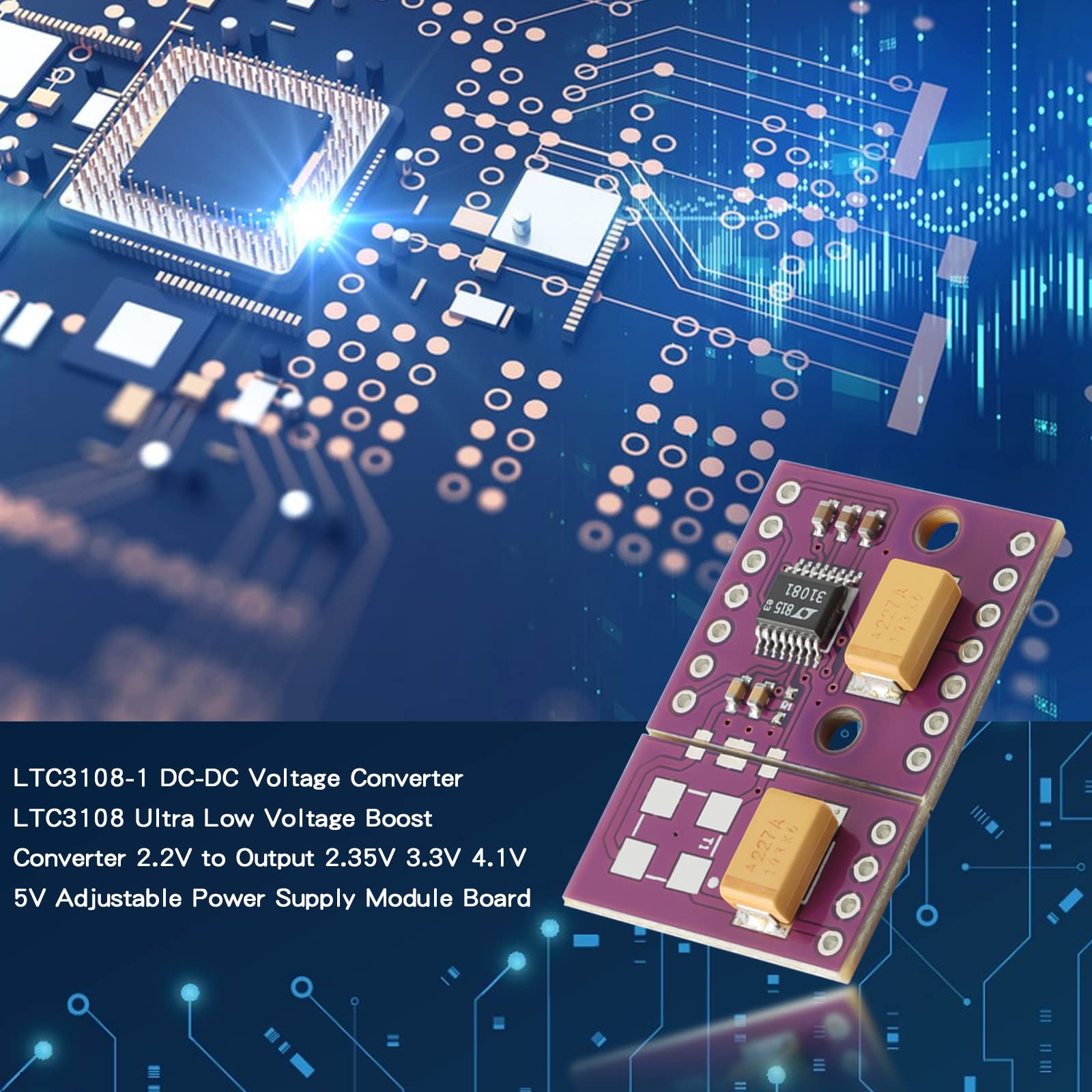 000 EC Buying CJMCU-3108 LTC3108-1 Ultra Low Voltage Boost Converter Step Up Module Power Manager Development Board