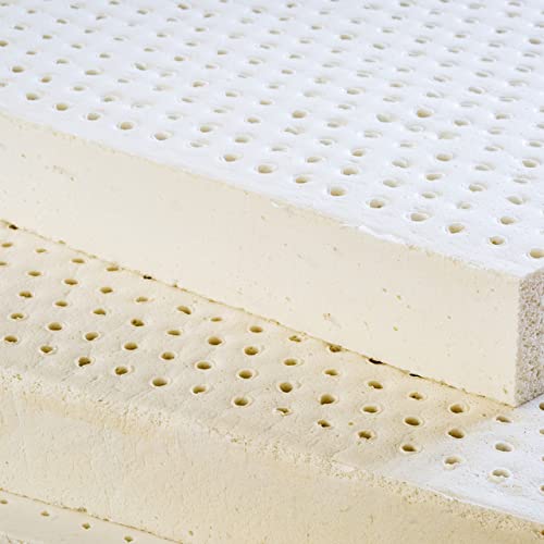 100% Natural Latex Mattress Topper - Medium - 3" Full