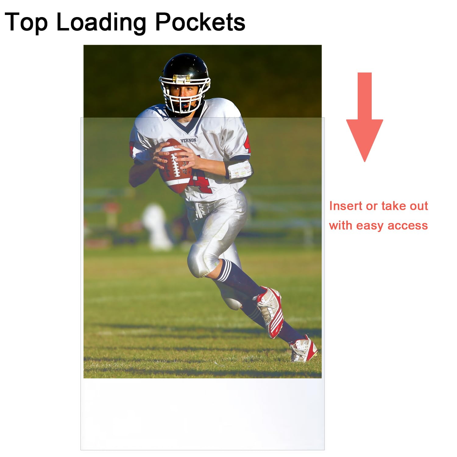 100 Pcs Soft Trading Card Sleeves, Top Loading Penny Card Sleeves for Standard Cards 2.5" X 3.5",Ultra-Clear Card Protector for Game Cards, Baseball,Sports Cards,Mini Photos