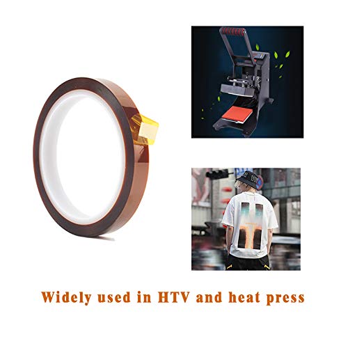 3 Pack PTFE Teflon Sheet 12 x 16" and 3 Rolls 10mm X 33m Heat Resistant Sublimation Tape,Thermal Tape for Heat Press Transfer,Non Stick Paper Reusable Craft Mat,Protects Iron,for Heat Press Machines
