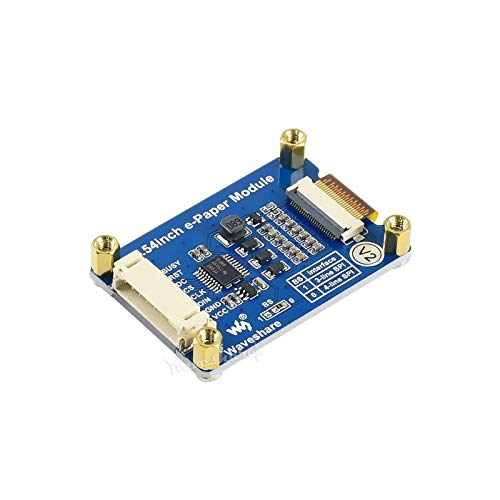 1.54inch E-Paper Display 200x200 Pixel for Raspberry 4B/3B+/3B/2B/Zero/W/Zero WH/Jetson Nano, White,Black Two-Color E-Ink Screen SPI Interface Support Partial Refresh Compatible with Arduino/Nucleo