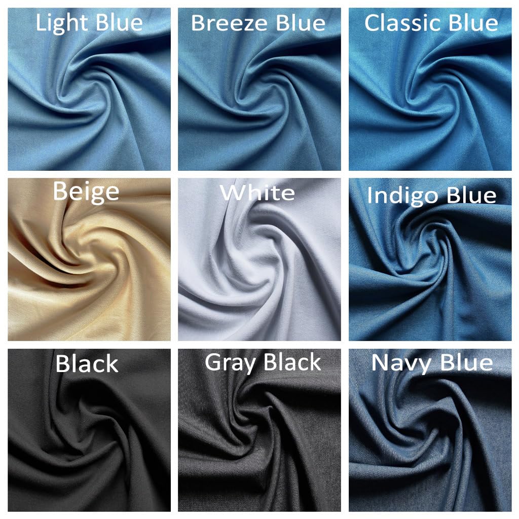 1-Yard 8 oz Indigo Blue Denim Fabric for Sewing, Crafting |Stretch Denim Fabric |Denim Fabric by The Yard |Jean Material|Denim Material|Blue Jean Fabric 1 Yard precut (60''x36'')