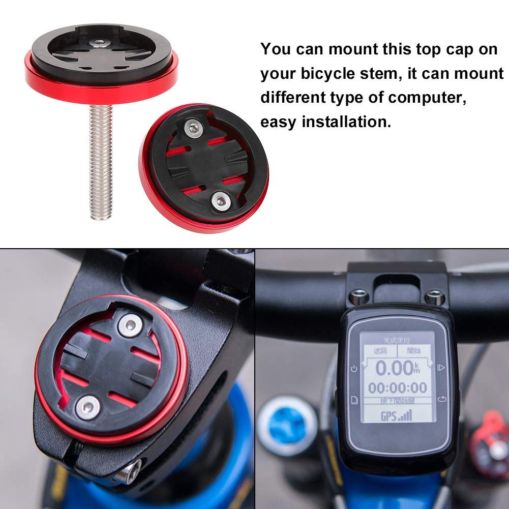 01 02 015 Bicycle Top, Firm Durable Long Service Time Computer Stem Reliable Practical Simple Operation Fine Workmanship for Road Bike for Mountain Bike(red)