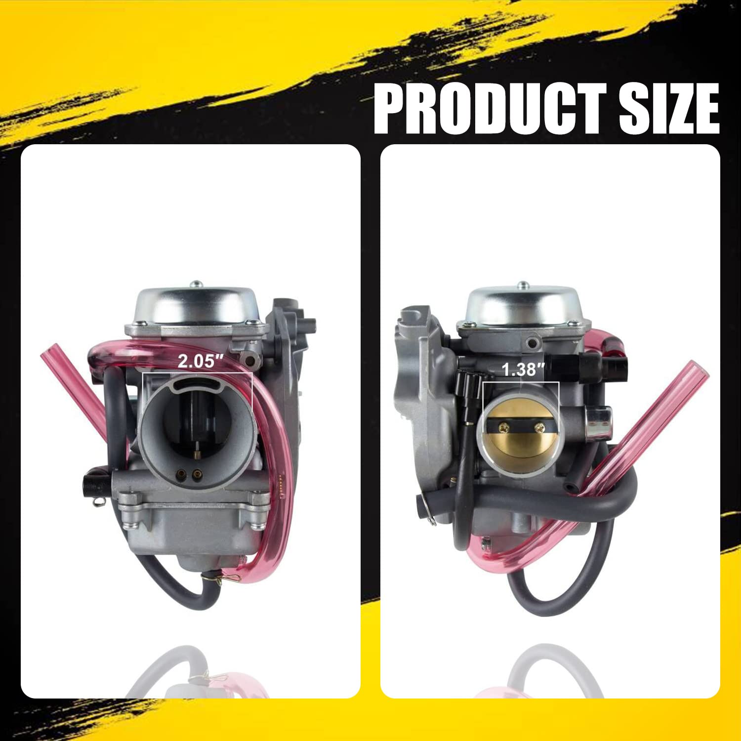 0470-427 New Carburetor Carb Assembly Compatible with Arctic Cat 2x4 4x4 300 250 2001 2002 2003 2004 2005 Red Green Assembly ATV Replaces 0470-448