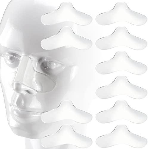 10 Pack Universal Nose Pads for CP-AP Ma-sk - Nasal Gel Pads Avoiding Air Leaks,Red Mark Irritation and Soreness,Can Be Trimmed