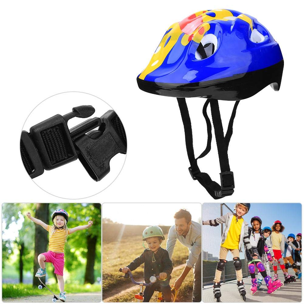 01 Cycling Helmet, Adjustable Children Helmet, Durable Safety Buckle for Cycling Skating Scooter Roller Skates