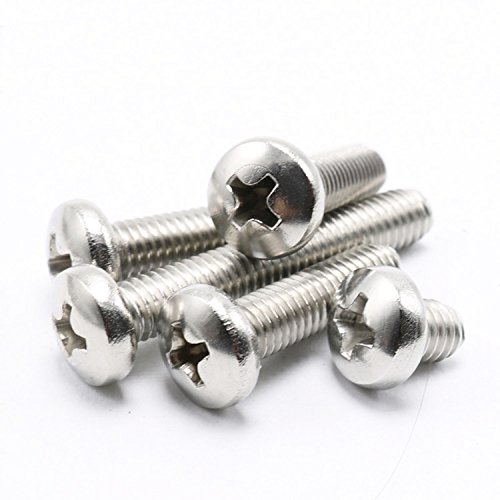 #2-56 x 1/8 Phillips Pan Head Machine Screws,Stainless Steel,Full Thread,Right Hand,Pack of 100