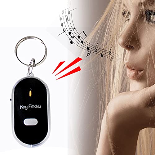 1 Pieces Key Finder KeyTag LED Light Remote Sound Control Lost Key Finder with 1 Pieces Keychains Key Locator Device Phone Keychain for Child Elderly Pet Luggage