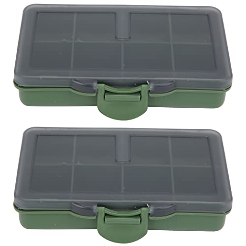 01 Fishing Lure Boxes, PP Plastic Fishing Accessory Box Bait Storage Case Fishing Tackle Accessory Box Mini for Fishing(8 Cells)