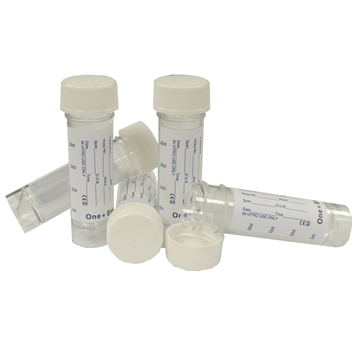 100 x One Step® 1oz (30mL) sterile Urine Sample Collection Cups/Tubes/vials