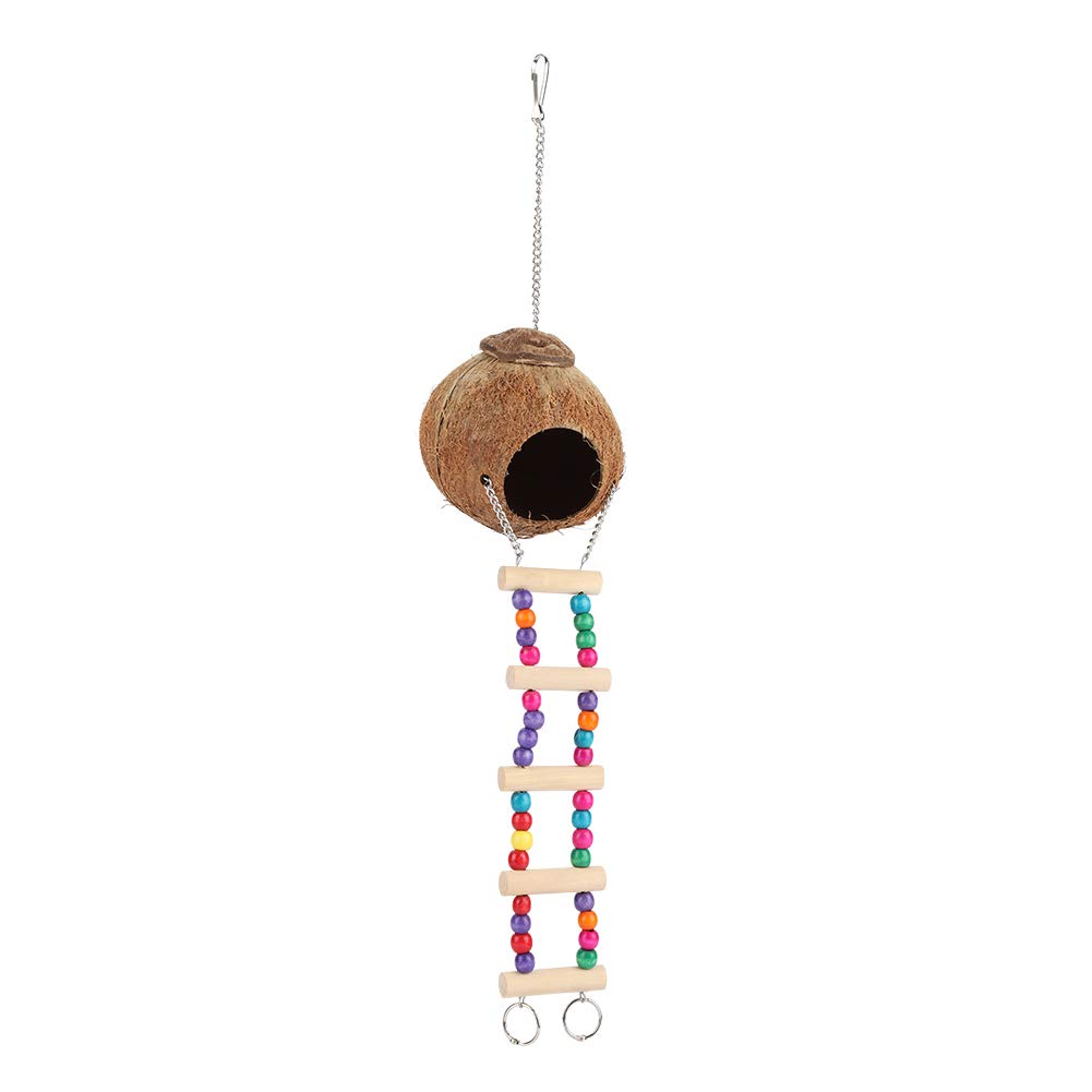 01 4.7in Coconut Nest, Bird's Nest, for Small Pet Bird Hamster