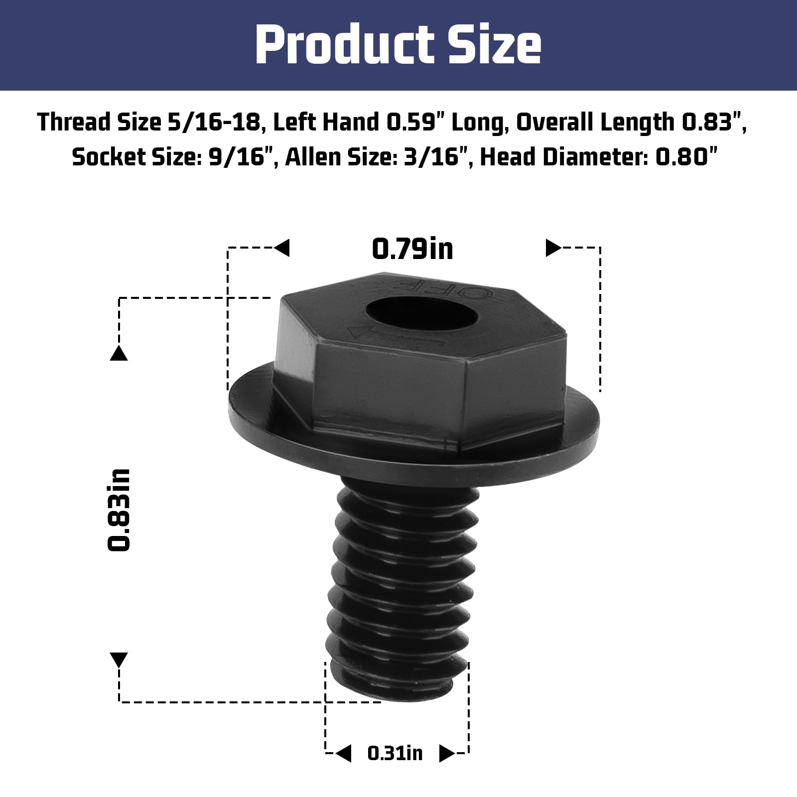06-75-1010 Replacement for Milwaukee Circular Saw Screw Cap Blade LH, Fit for 0730-20, 0830-20, 6310-20, 6320-20, 2630-20 & 2730-20 -(2 Pack)