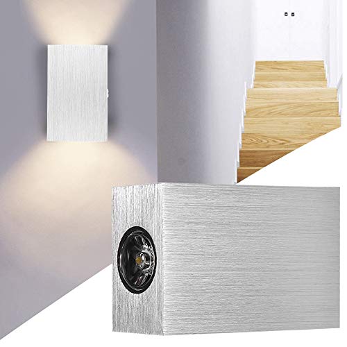 01 Aluminum Alloy LED Wall Light, Wall Mounted Lamp, Wall Mounted Corridor Lamp, Garden Lights for Ground/Garden Home Decoration Indoor Outdoor