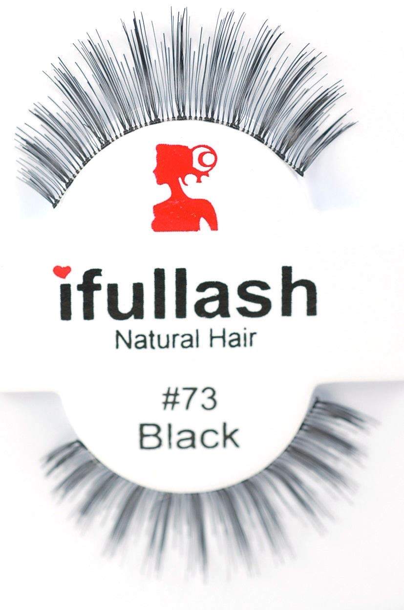 #73, 6 Pairs ifullash 100% Human Hair Eyelashes