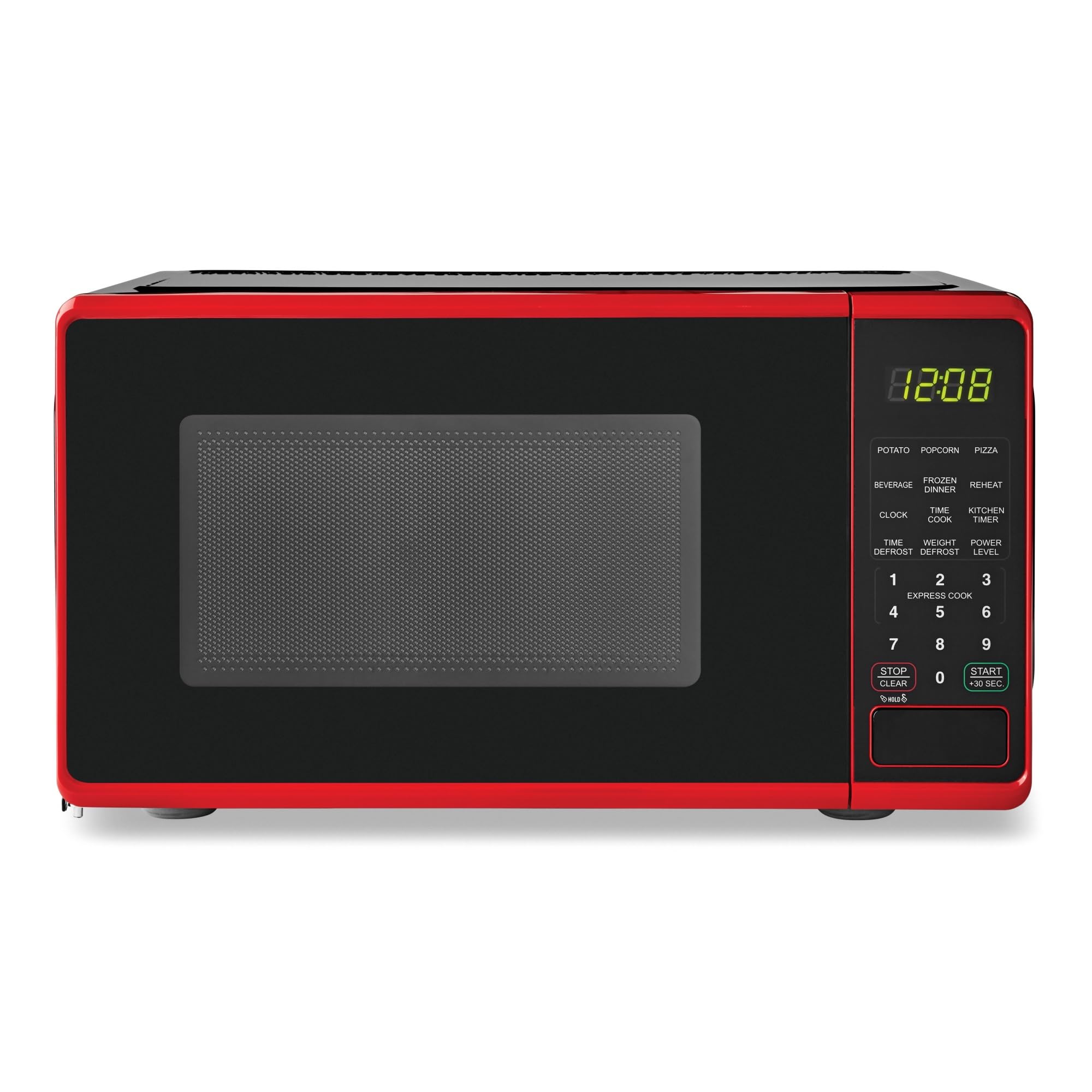 0.7 cu. ft. Countertop Microwave Oven, 700 Watts (Color : Red)