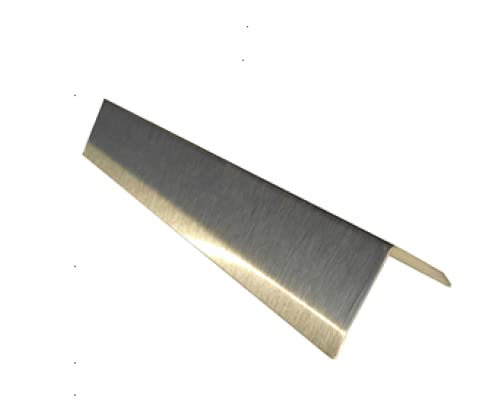 1 1/2" x 1 1/2" x 96" Stainless Steel Corner Guard, 22ga Includes 6 Tubes 10oz Adhesive, Pack of 10 Units Y