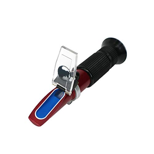 0 to 32% Brix Hand Held Refractometer(Teflon Coating)with Automatic Temperature Compensation, Rhino Handheld Refractometer with a Portable Holster
