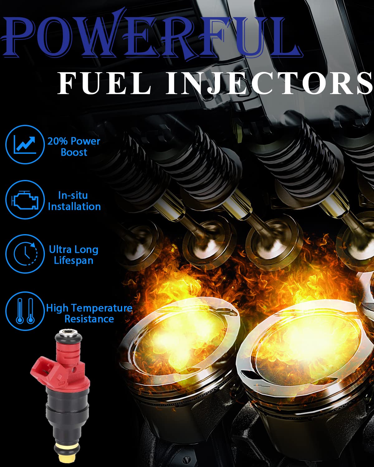 0280150931 Fuel Injector Fits For:-Ford Aerostar 1996, For:-Ford Explorer 1993 1994 1995 1996, For:-Mazda B4000 1997, For:-Mazda Navajo 1993-1994 (6 Pcs)