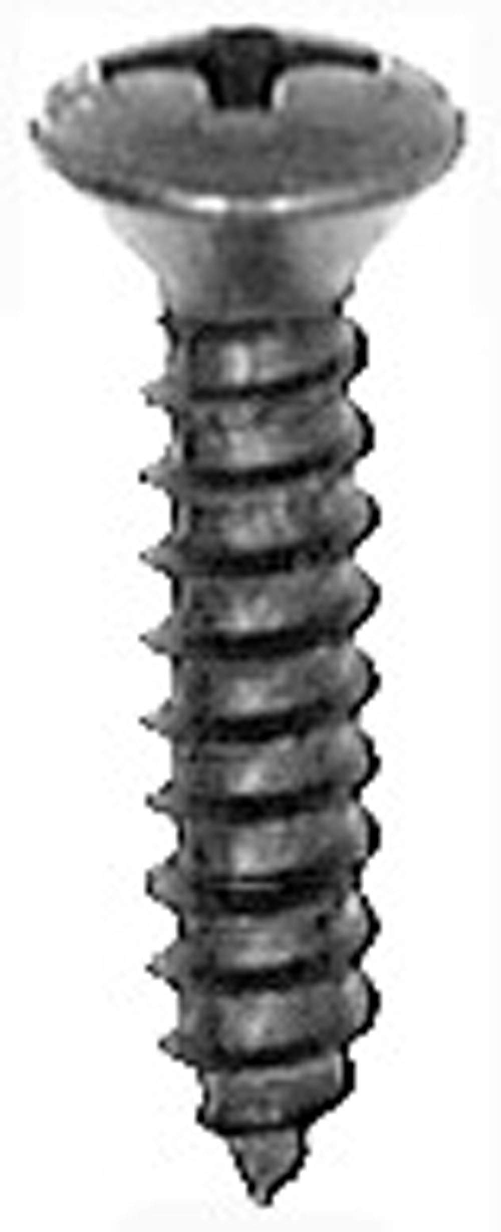 100 #8 X 3/4" Phillips Oval Head Tapping Screws Black Oxide