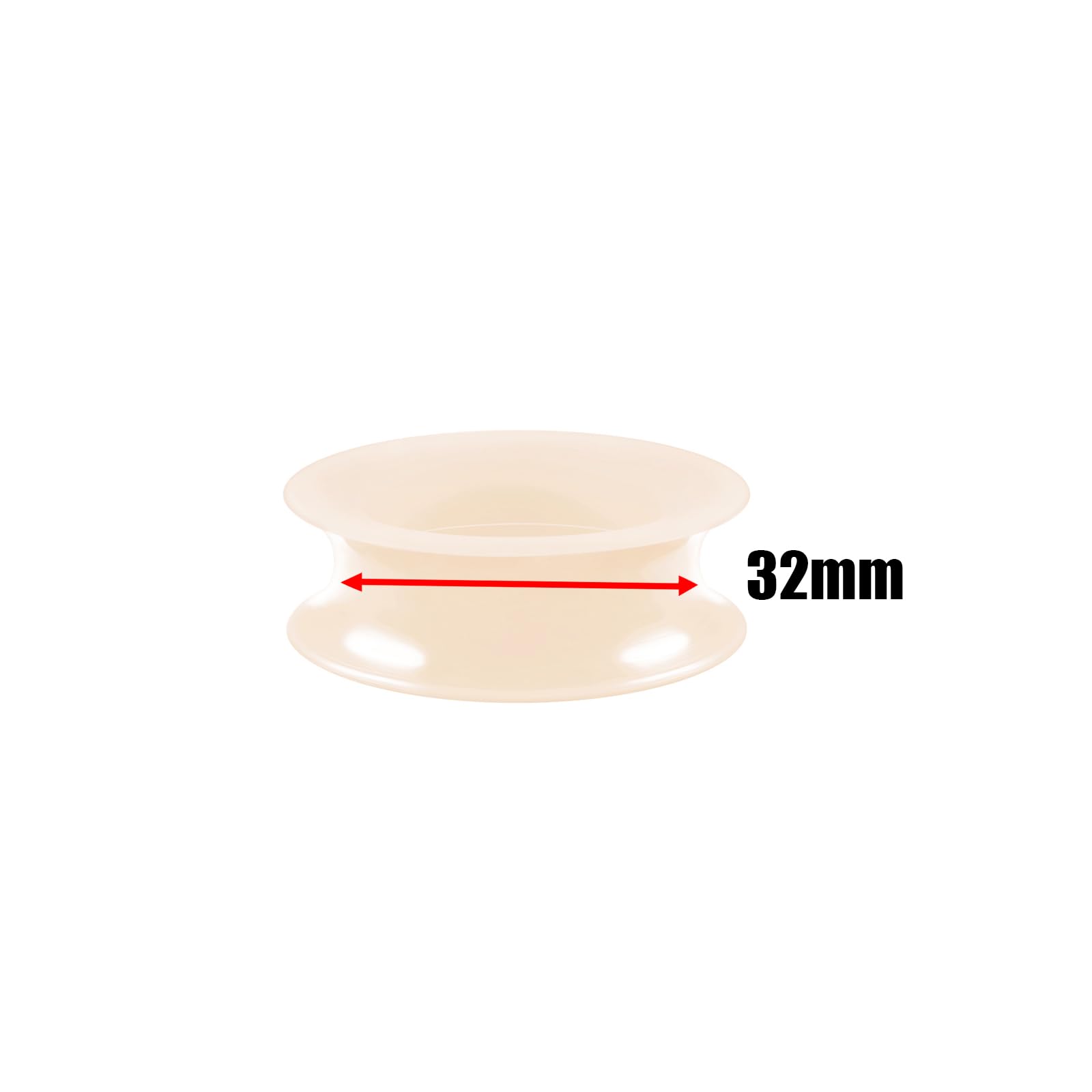 1 1/4 32mm Skin Silicone Double Flare Flesh Tunnels Ear Large Gauge Plugs AECD Ear Stretching Stretchers Piercing SI04 2Pcs