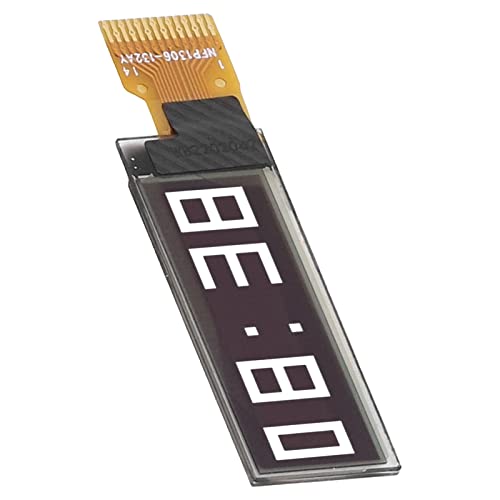 0.91in Display Module, Multifunctional Good Flexibility Organic Light Emitting Diode Screen Clear Image 4PCS for DIY Electronic Devices(MRA071‑1 White Display)