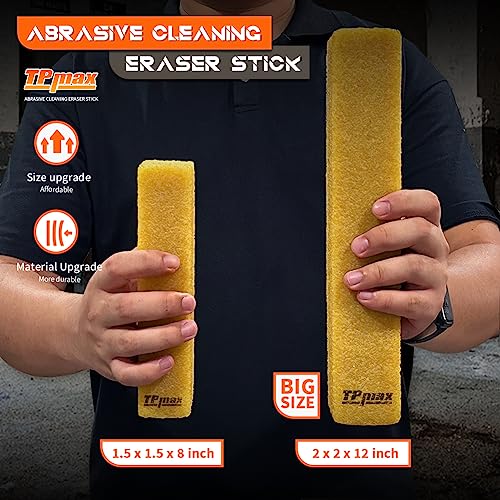 1-1/2" x 1-1/2" x 8" Inch Abrasive Cleaning Eraser Stick for Cleaning Abrasive Sanding Belts & Sanding Discs Sandpaper Rough Tape, Skateboard and Shoes Natural Rubber Build