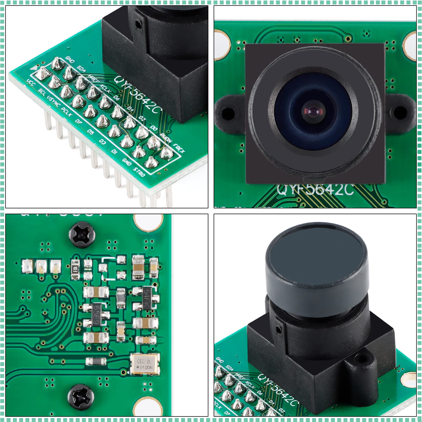 000 EC Buying OV5642 5Million Camera Module 3.3V 5.0V Image Sensor Module Mini Advanced Lens/Wide Angle Manual Fine Focus/JPEG Output Interface/High Transmittance Lens/ISP MIPI Interface