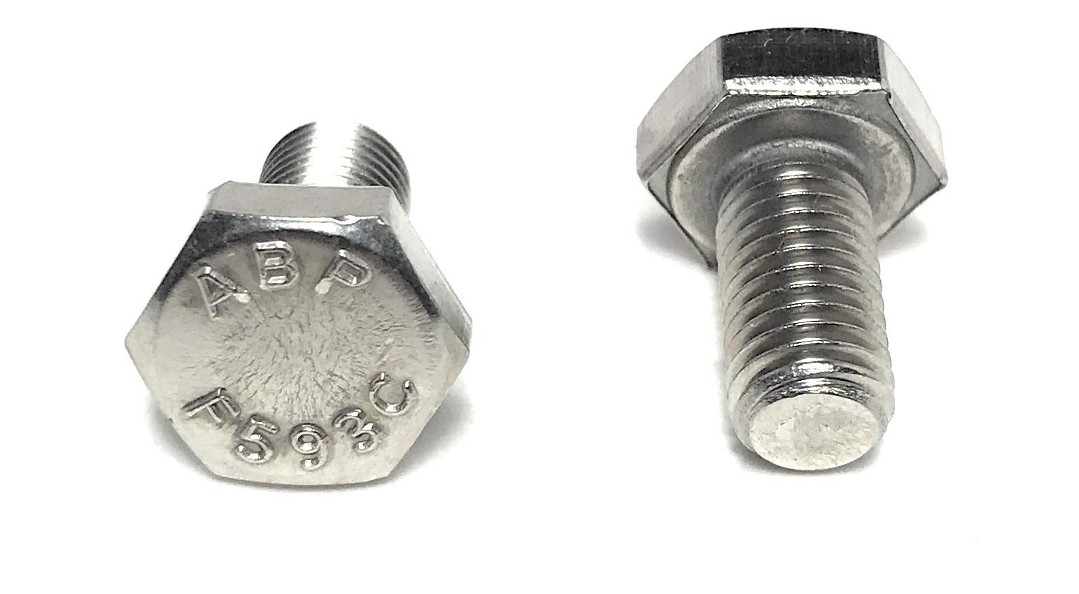 1/4-28x1/2 Stainless Steel Hex Cap Screws FT Hex Bolts 18-8 (UNF) FINE THREAD (25 pcs)