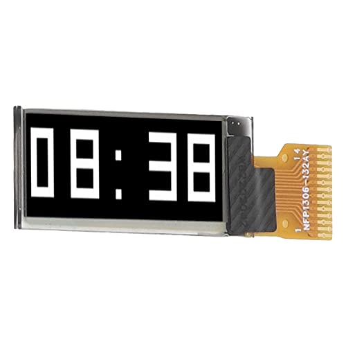 0.91in Display Module, Multifunctional Good Flexibility Organic Light Emitting Diode Screen Clear Image 4PCS for DIY Electronic Devices(MRA071‑1 White Display)