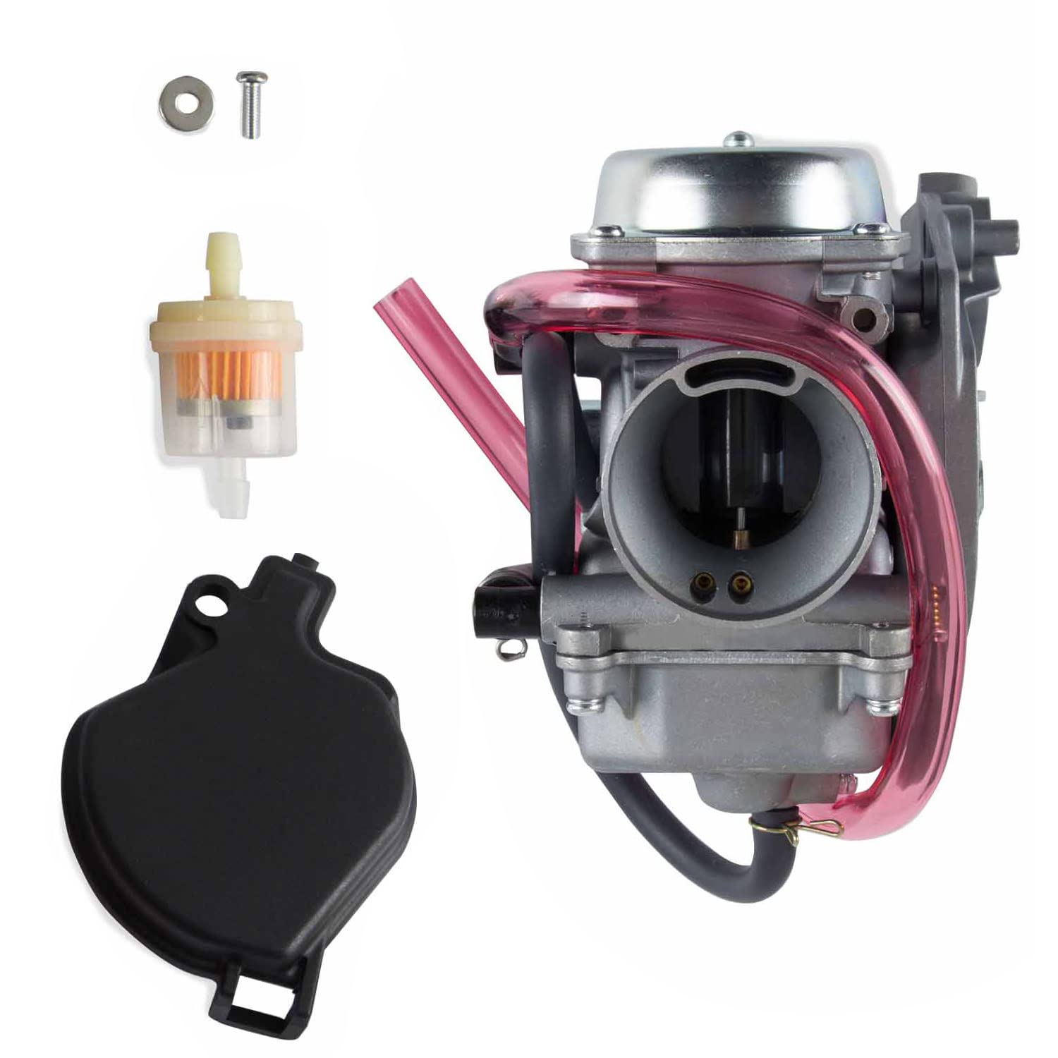 0470-427 New Carburetor Carb Assembly Compatible with Arctic Cat 2x4 4x4 300 250 2001 2002 2003 2004 2005 Red Green Assembly ATV Replaces 0470-448