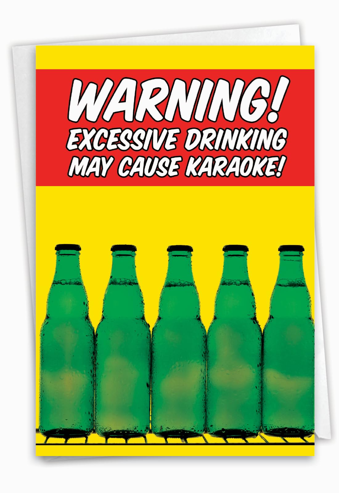 0433 Karaoke Unique Funny Birthday Card with Envelope