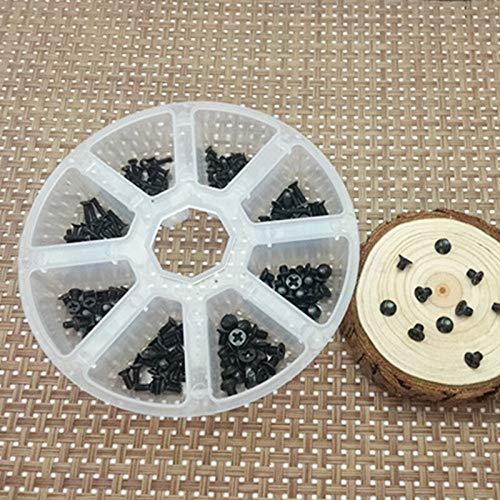 1 Box Mini Electronic Digital Small Screw Cross Sunk Head Screw Black Suit for Maintenance of Notebook for Computer Screws SCRW-230545