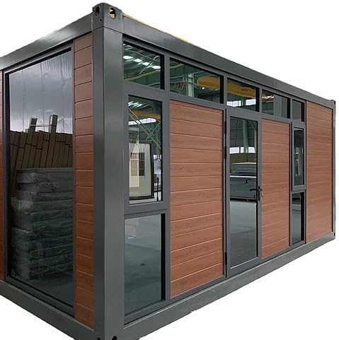 1 Bedroom 20FTX10FT Container Houses Prefab Tiny Homes to Live in for Adults Mini Foldable Mobile Home Modular Guest Homes kit casas prefabricadas para Vivir with Water & Electricity