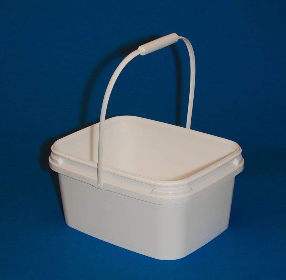 1 gal. Short Square Ez Stor® Bucket Pail and lid, 12 Pack