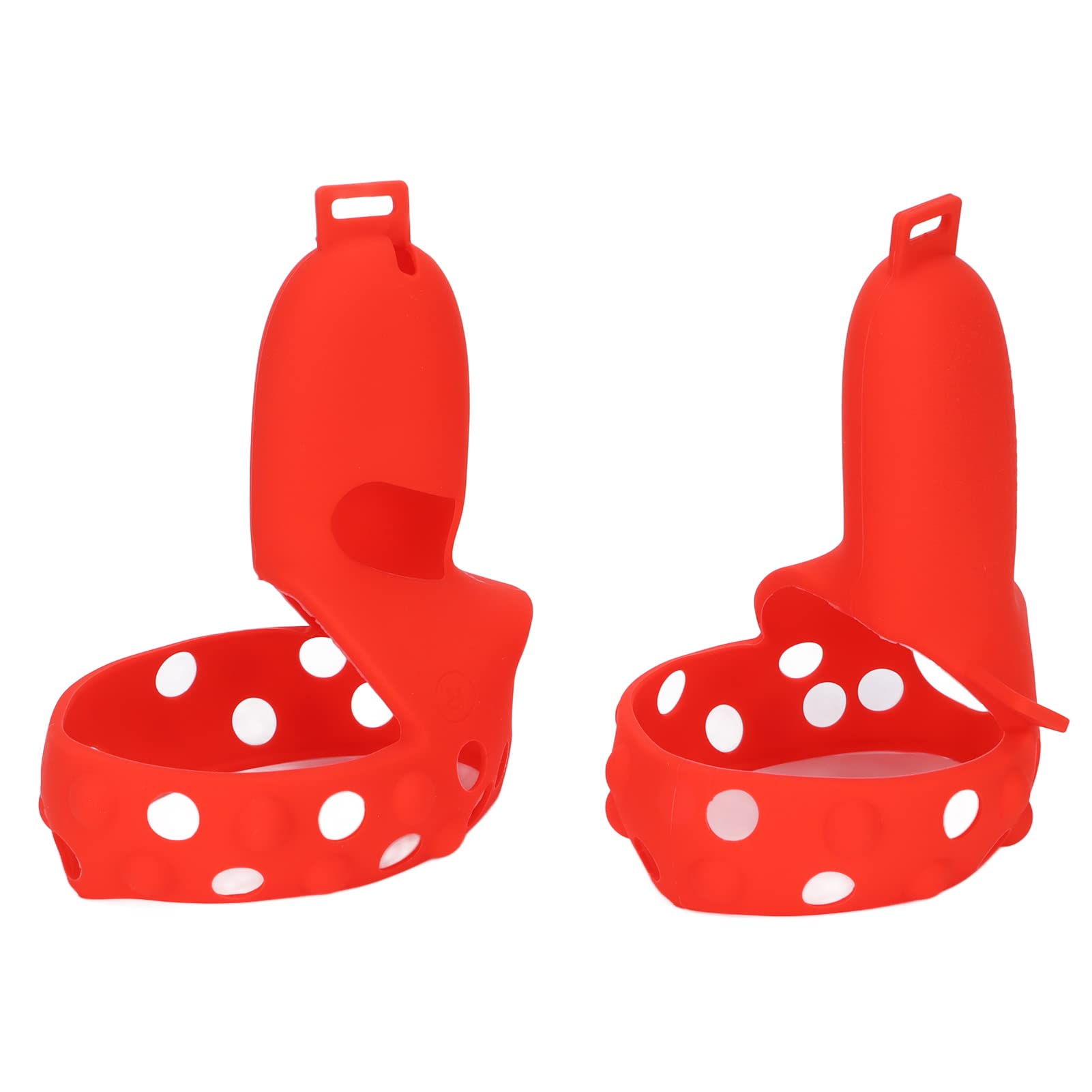 070 Controller Grip Cover for Oculus Quest 2 Portable Controller Grip Cover for Oculus Quest 2 VR Controller Handle Silicone Protective Cover with Adjustable Knuckle Strap(red)
