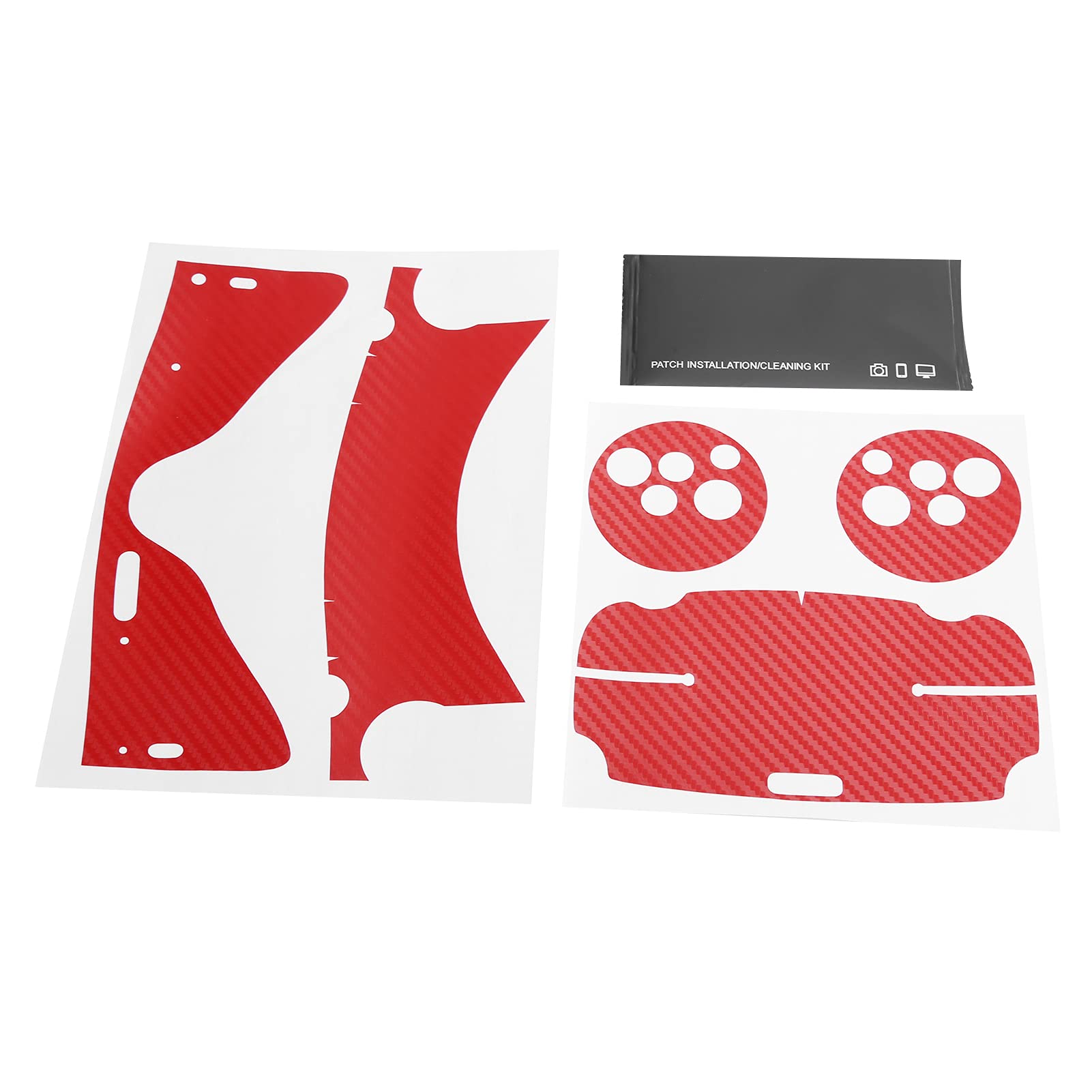 070 VR Headset and Controller Skin, Protective Decal Stickers PVC Skin Cover for Oculus Quest 2, Virtual Reality Gaming Accessories(Red)