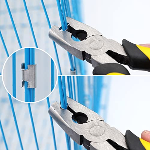 1200 Pieces Wire Cage Clips Rabbit Cage Clips Cage Building Clips for Quail Pigeon Chicken Pet Dog Cat Cage