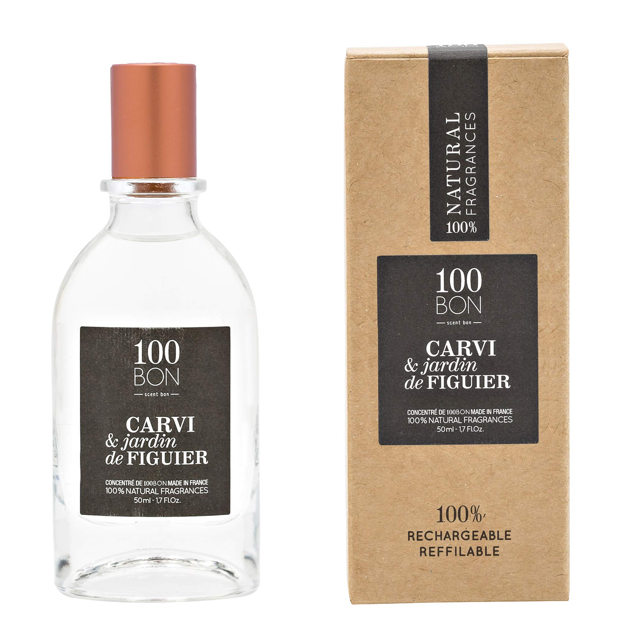 100BON Carvi & Jardin De Figuer – Caraway & Fig Spicy Fragrance for Women & Men – Energizing Organic Fragrance with a Sensual Fruity & Floral Fragrance - 100% Concentrate Fragrance Spray, 1.7 Fl Oz