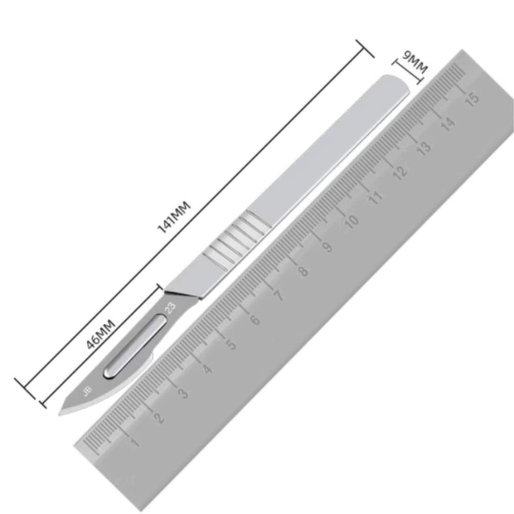 1 Pc Scalpel Blades Scalpels Surgical Sterile Blades with 10 Pcs Replaceable Knife Blades Carbon Steel Blades for Callus Removal,Sculpting, Cutting,Crafts & More
