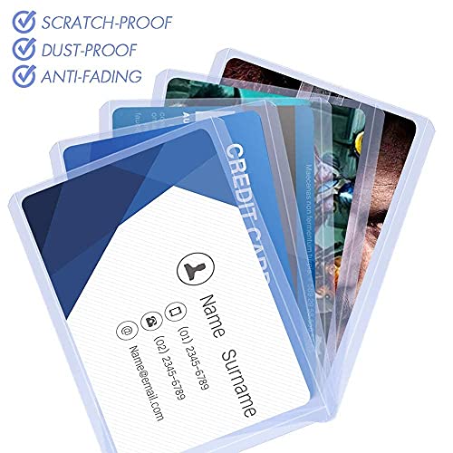 100ct TopLoaders and Card Sleeves,Card Protectors Hard Plastic, 3" x 4" Regular Fit for Trading Card,Baseball Card, Sports Cards (50pc Toploader+ 50pc Penny Sleeves)