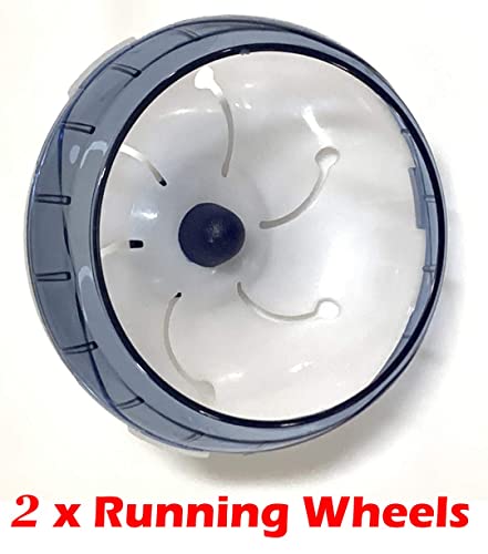 3-Solid Floor Levels Habitat Hamster Rodent Gerbil Mouse Mice Cage with Top Large Running Ball (Blue)
