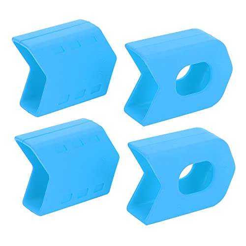 01 02 015 Bicycle Crank Arm Protector Cover, Safe Durable WearβResistant Silicone 4pcs Bike Crankset Protective Caps Practical for Road Bike for Bicycle(Blue)
