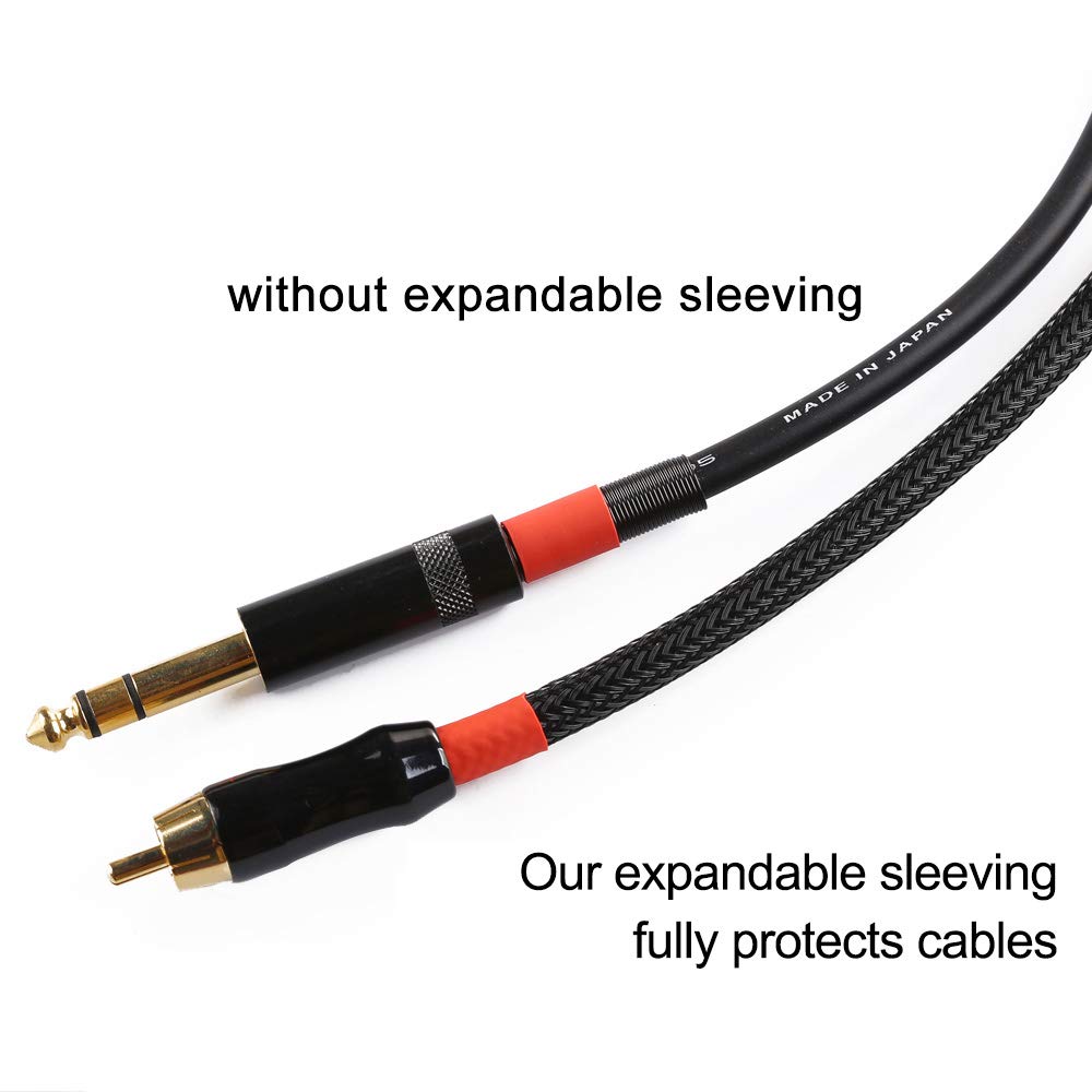 100ft - 1/2 inch PET Expandable Braided Sleeving – Black – Alex Tech Braided Cable Sleeve