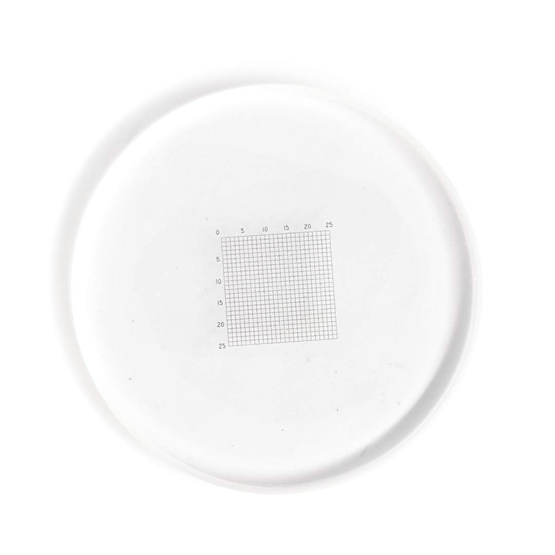 0.2 mm Net Shaped Microscope Eyepiece Micrometer net Shaped Eyepiece Ruler Slides Measuring Microscope Micrometer Calibration for Microscope Stage Eyepiece Objective Lens Diameter 19mm
