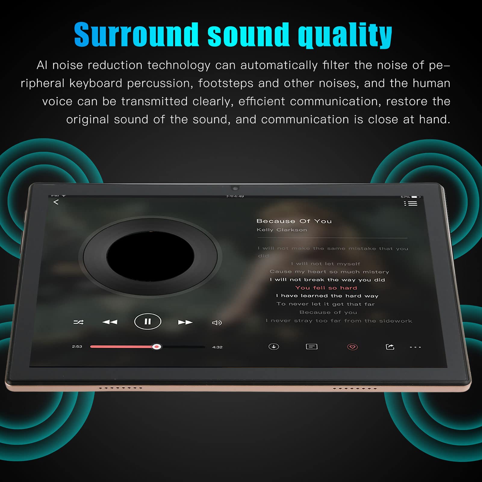 10 Inch Tablet with 6GB 128GB Memory, Octa Core CPU Processor, 2.4G 5G Dual Band WiFi, 1920X1200p 800W 2000W, 8800mAh C Port, Suitable as a Learning Gift for Children(USA)